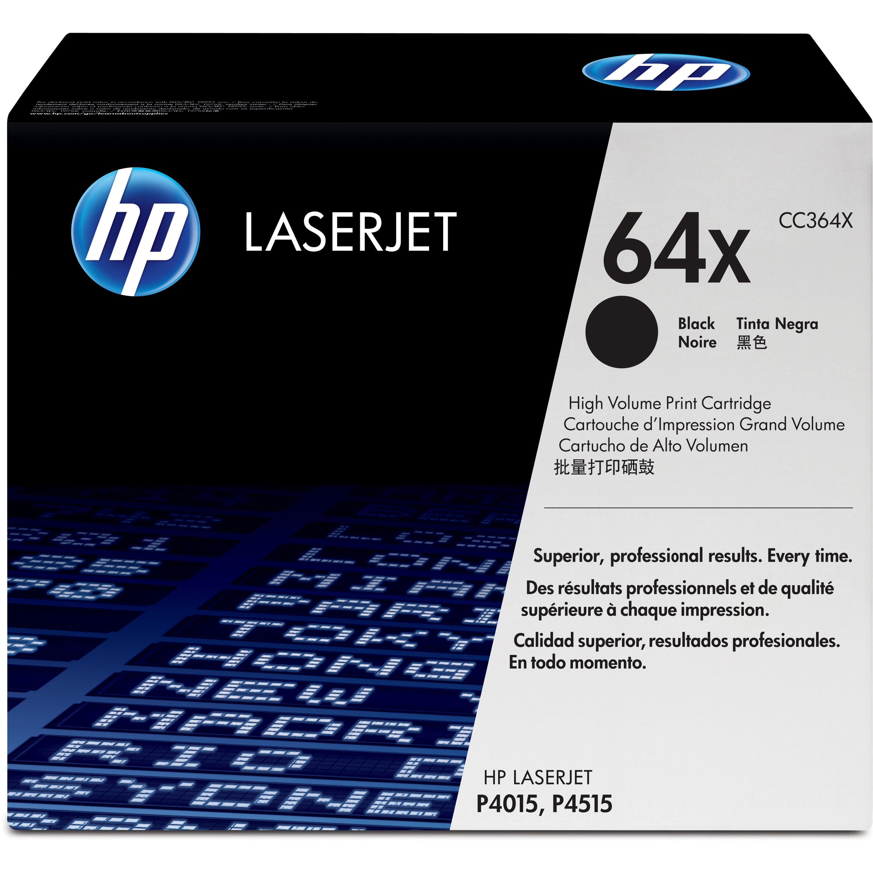 HP 64X (CC364X) Toner Cartridge, Black High Yield - Walmart.com ...