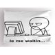 Humor Pillow Sham Stickman Meme Face Icon Looking at Computer Joyful ...