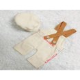 Estbridge Newborn Baby Photo Prop Set With Baseball Cap And Overalls ...