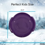 Superio Round Snow Saucer Sleds- 24” Plastic Disc Sleds for Kids and ...