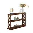 Convenience Concepts Oxford Deluxe Console Table with Shelves, Espresso ...