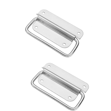 HUSERYT Folding Handles Stainless Steel Pull, Cash Box Handles Folding ...