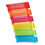 Set of 6 Rainbow Classroom Turn In Trays for Teachers, Plastic Storage ...