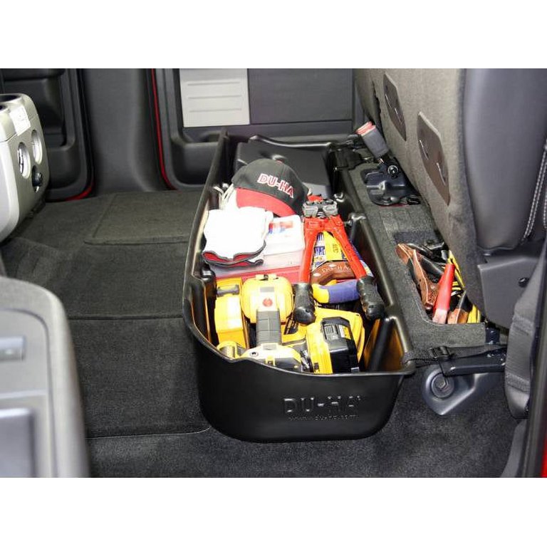 DU-HA Under Seat Storage Fits 14-18 Chevrolet/GMC Silverado Sierra Light Duty Crew Cab and 15-19 ...