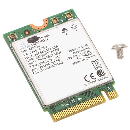Dual Band WiFi Card, 2.4Ghz 5Ghz 867Mbps 4.2 NGFF Internet Card WiFi ...