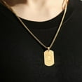 Gold Dog Tag Cross Necklace for Son Stainless Steel To My Son from Dad ...