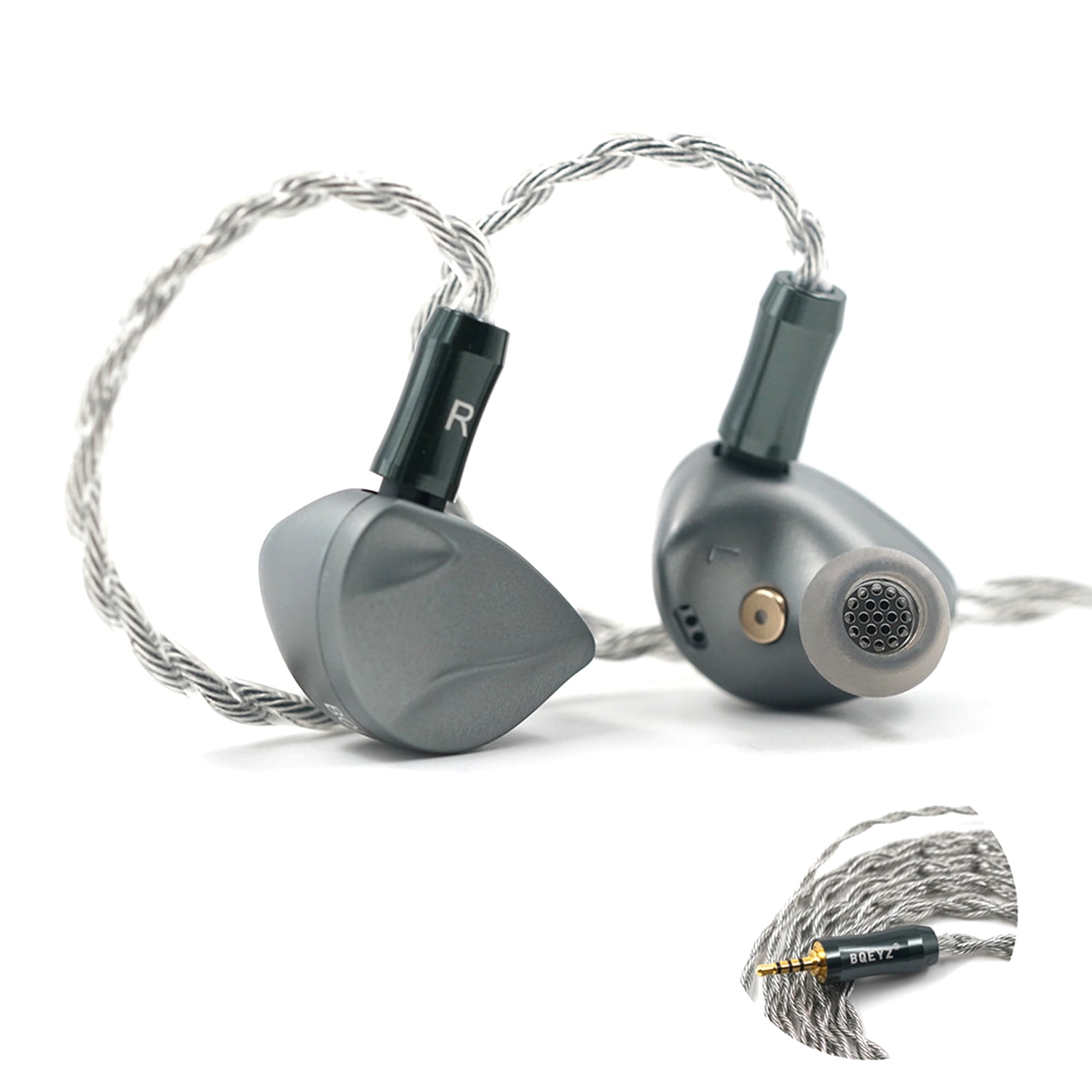 BQEYZ Otoño Auriculares intrauditivos Cavidad dual Controlador dinámico de 13 mm IEM | Walmart ...