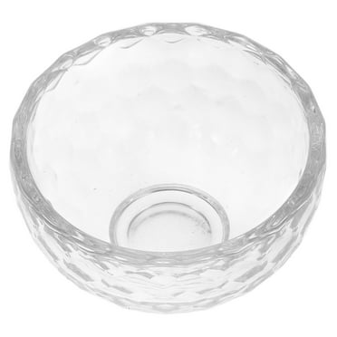 Small Glass Dish Gold Inlay Glass Sauce Bowl Seasoning Plate Fruit Sala ...