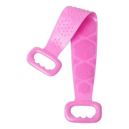 Exfoliating Back Strap Scrub Towel Silicone Body Scrubber Belt Back ...