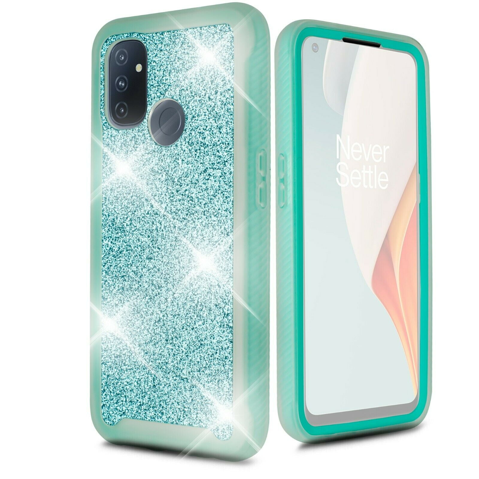 for OnePlus Nord N100 1+Nord N100 Phone Case Glitter Built In Screen ...