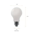 Great Value LED Light Bulbs 18 Year 40W Equivalent Dimmable E26 Soft White Frosted Glass 4 Pack ...