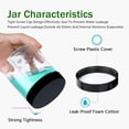 PYAN-8oz Plastic Jars with Lids 24 Pack Clear Plastic Slime Containers ...