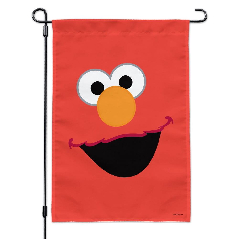 Sesame Street Elmo Face Garden Yard Flag - Walmart.com