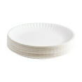"Perk Economy 9"" White Paper Plates, 1000/Carton, Easy Cleanup ...