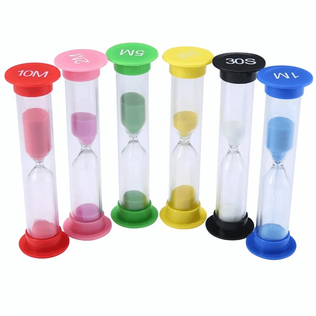 Click here for Unbranded 6pcs Sand Timer Plastic Hourglass Timer... prices