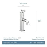 Moen Gibson Chrome One-Handle Bathroom Faucet - Walmart.com