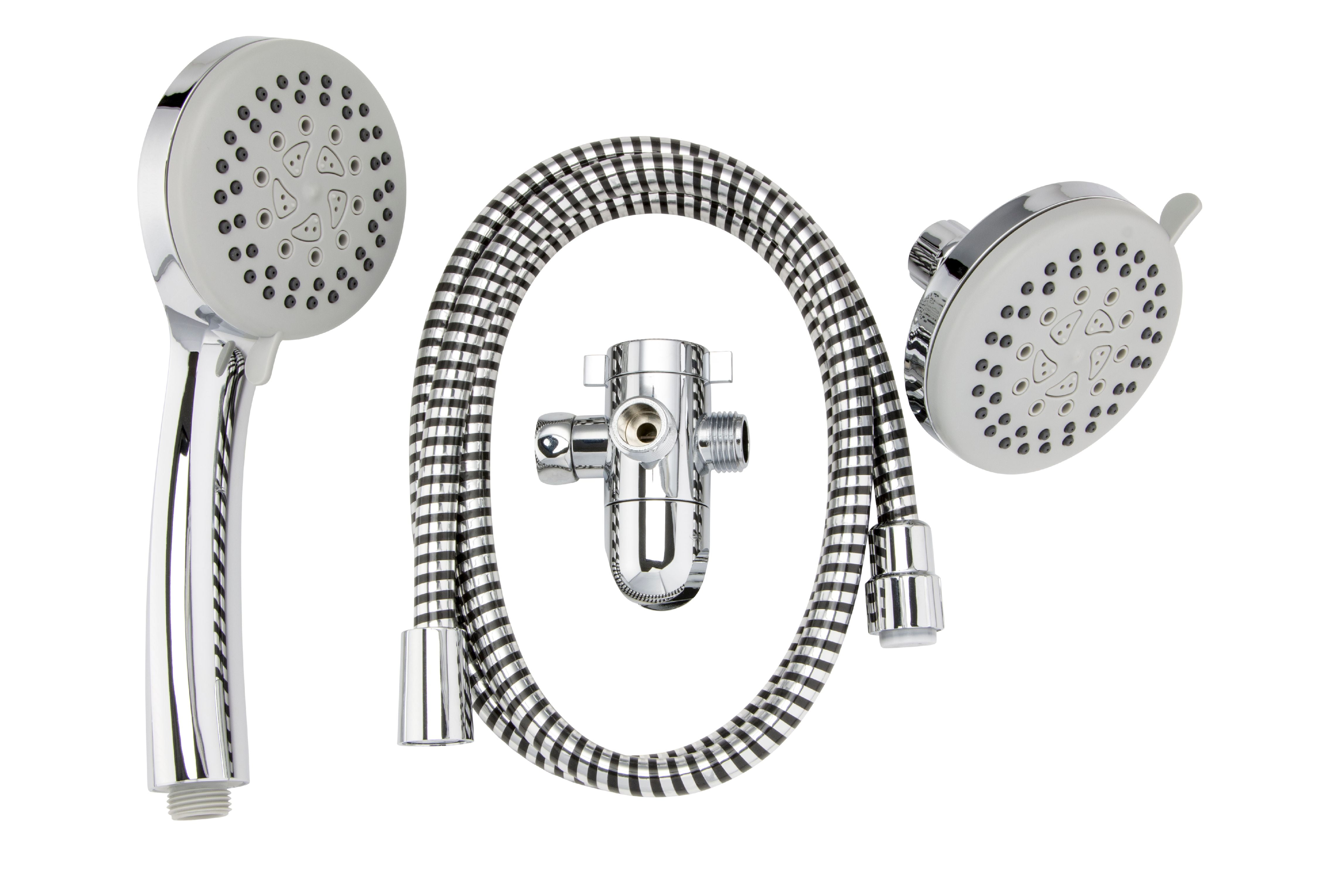 Keeney K751CP Stylewise 5 Function, 3 Way Shower Head Kit, Polished ...