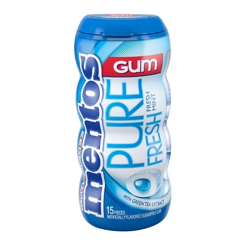 Perfetti Van Melle Mentos Pure Fresh Gum, 15 ea - Walmart.com - Walmart.com