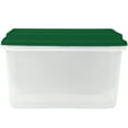 Hefty 72 Quart Clear Plastic Latched Christmas Tote Storage Container ...