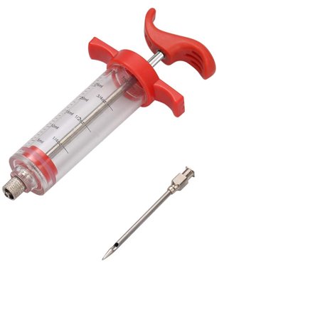 Marinating syringe set incl, meat syringe 30ml, with stainless steel ...