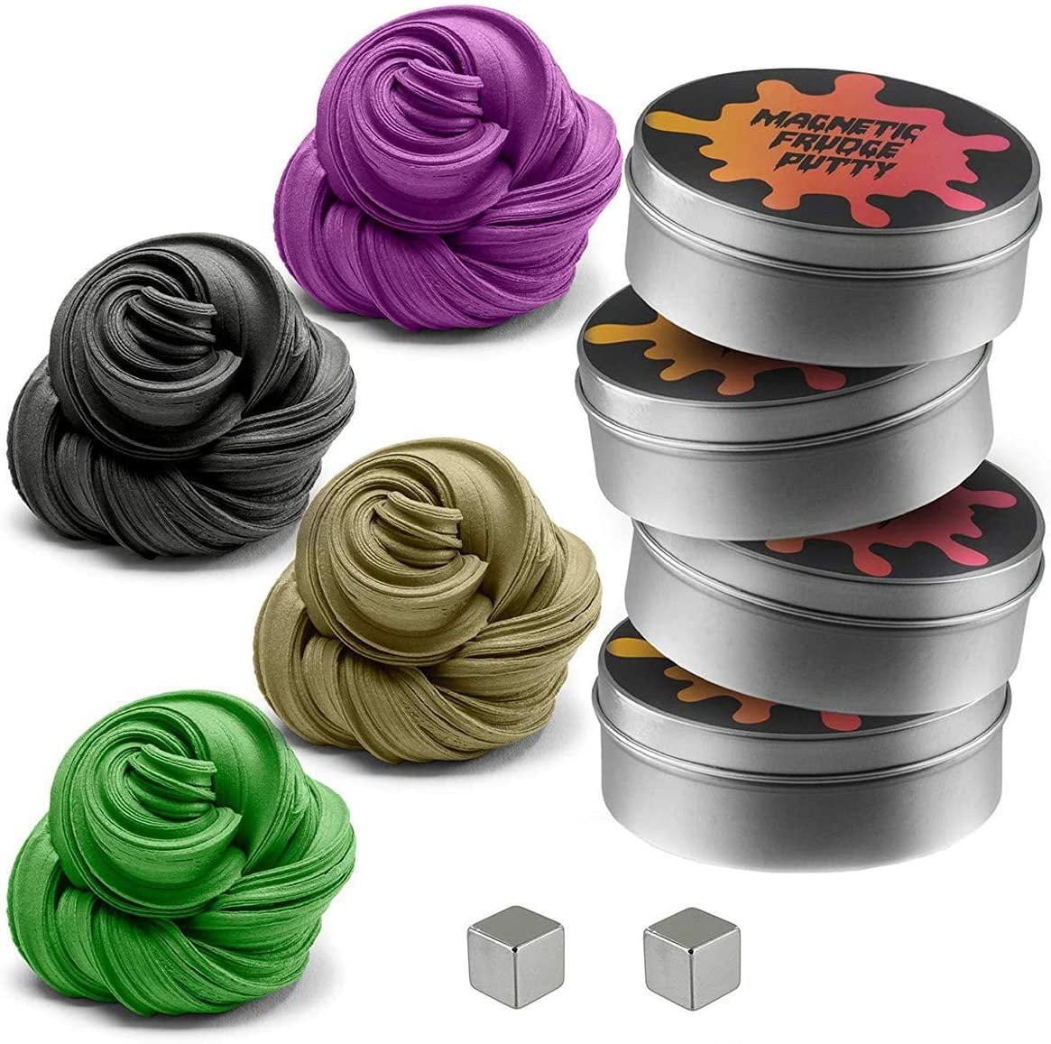 Squeeze Craft Magnetic Frudge Putty with Magnet - 4 Pieces of Multi ...