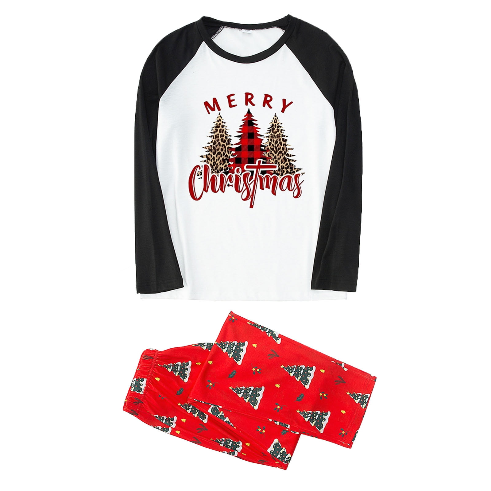 BELLZELY Men Family Christmas Pajamas Sets Clearance Parent-child Warm ...