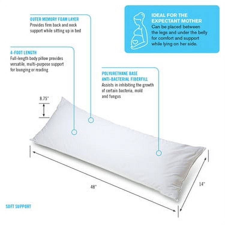 Click here for Obusforme Full Body Pillow 4 Feet Long 100 Cotton... prices