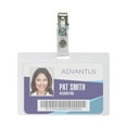Advantus Strap Clip Self-laminating Badge Holders Support 3.50" x 2.25 ...