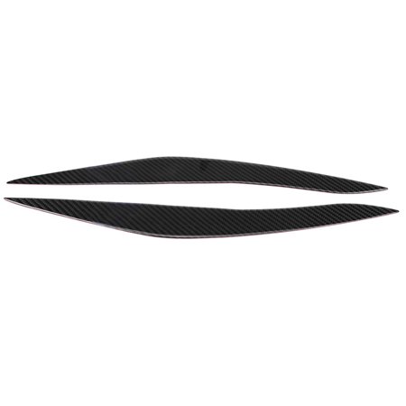 Car Eyebrow Eyelid,Pair Carbon Fiber Headlight Headlight Trim Eyelid ...