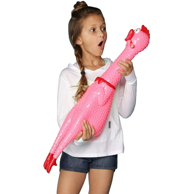 Animolds Crazy Huge Rubber Chicken 29 Inch Giant Screaming Noise