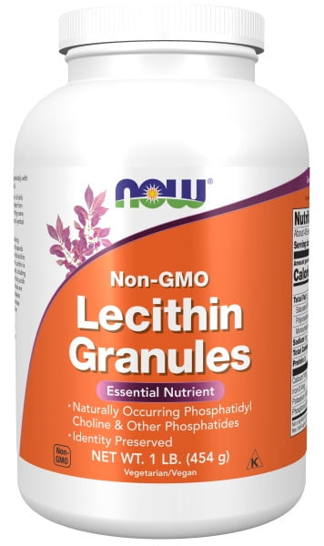 Now Lecithin Granules , Non -GMO Essential Nutrient 454 Gram , (Pack of ...