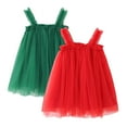 Coerni Baby Girls Tulle Tutu Dress Girls Sleeveless Layered Tulle Dress Princess Birthday ...