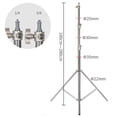 Super Stable Stainless Steel Big Tripod 2.8M Foldable Lighting Stand ...