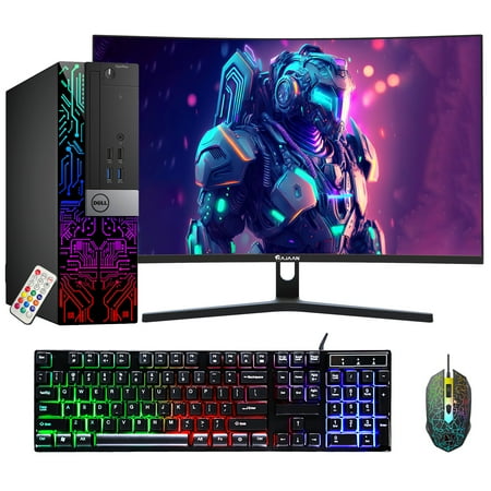 Dell OptiPlex Computer with 27 Inch Gaming Monitor i7 6700 3.4 GHz ...