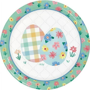 Hoppy Easter Bunny 8 Ct 7 inch Dessert Cake Plates - Walmart.com