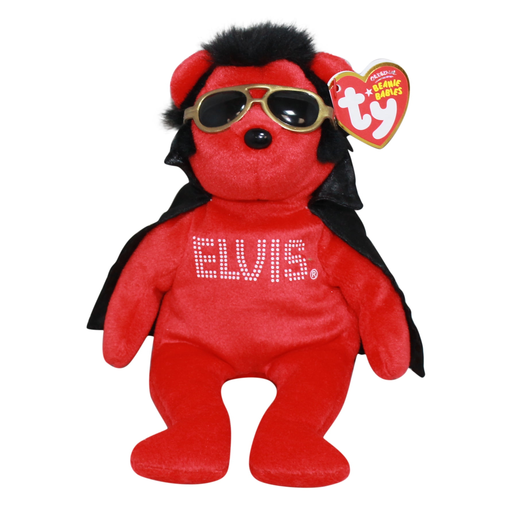 TY Beanie Baby - SHAKE RATTLE & BEANIE the Elvis Bear (Walgreen's Excl ...