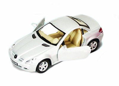 5" Kinsmart Mercedes Benz SLK Class Diecast Model Toy Car 1:32 SILVER ...