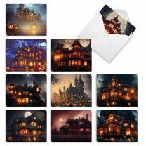 The Best Card Company 20 Assorted Halloween Notecards Box Set 4 x 5.12 ...