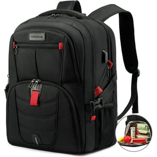 Tilami Rolling Backpack 19 inch with Lunch Bag Wheeled Laptop Backpack ...