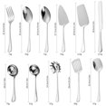 Serving Utensil Set 1stainless Steel Modern Flatware Server All Metal ...