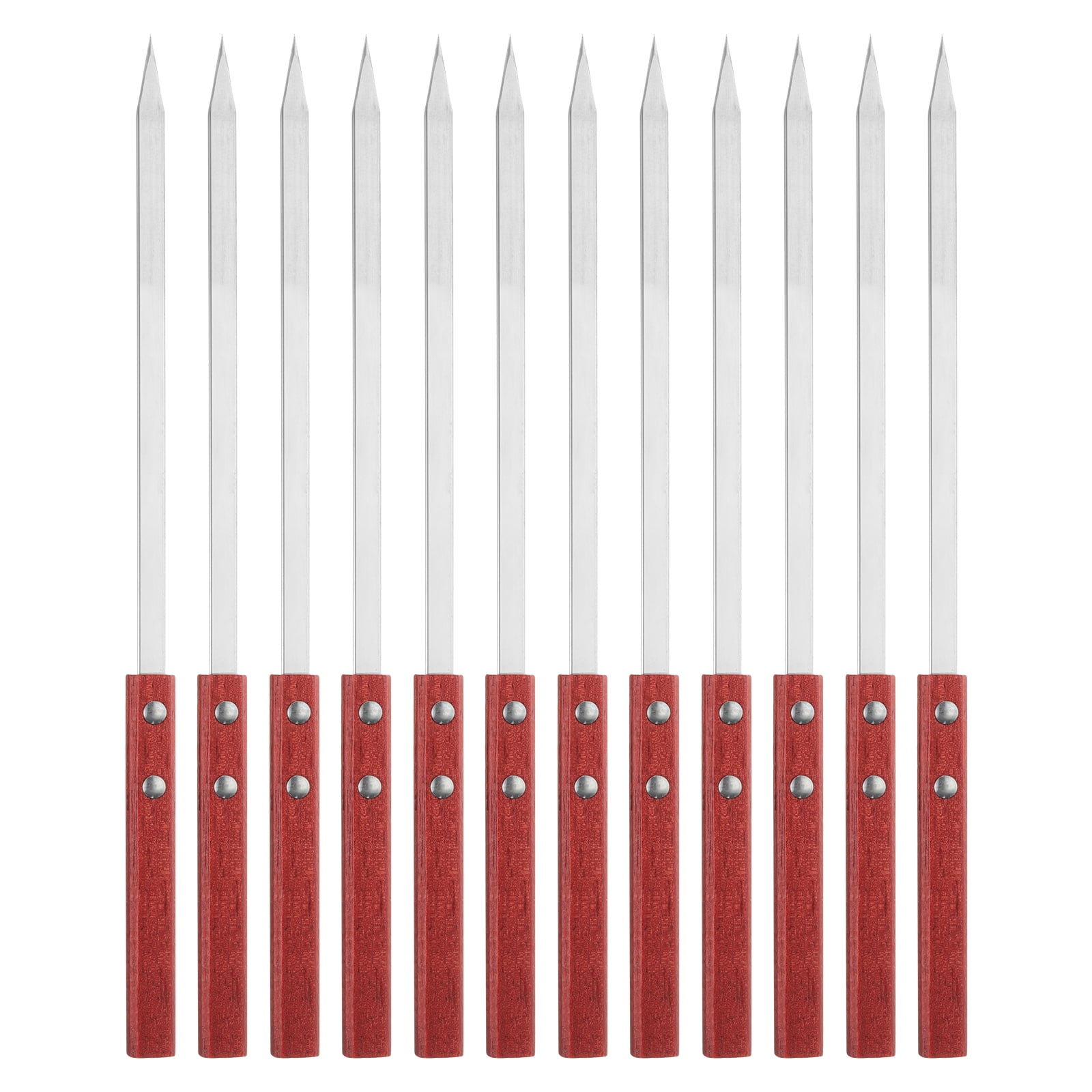 Click here for Unique Bargains 12pcs Metal Kebob Skewers 35cmx10m... prices