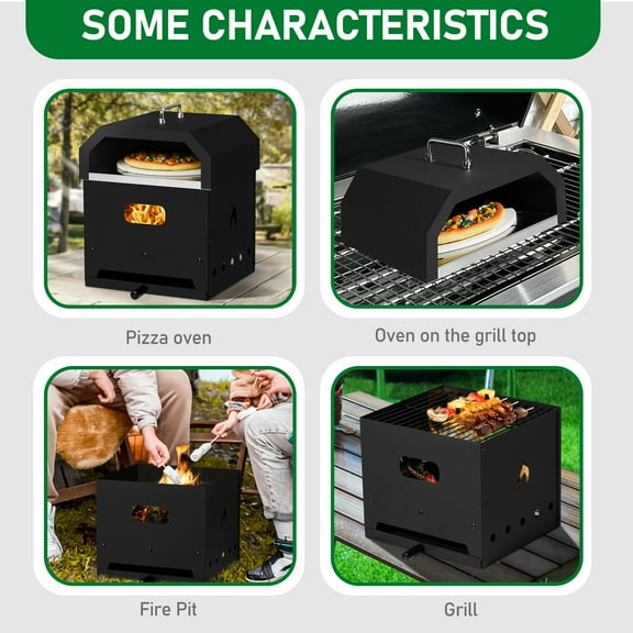 Blackstone 14" Electric Tabletop Pizza Oven with Rotating Pizza Stone ...