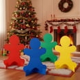 Geelin 4 Sets Christmas Stakes 24.8 Inch Yard Gingerbread Man Signs ...