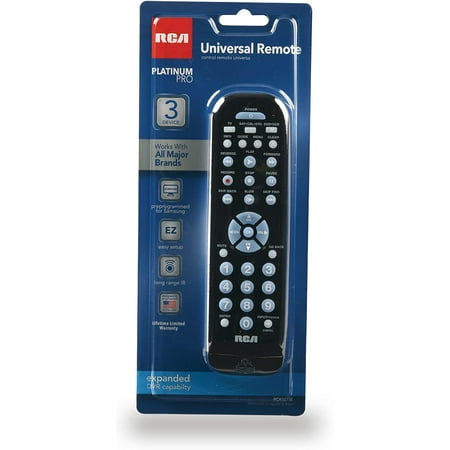 RCA RCR3273N 3 Device Expanded DVR Capability Remote (Black) | Walmart ...