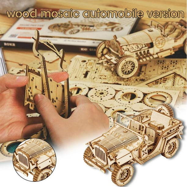 DIY Manual Splicing Model Of 3D Children‘s Wooden Mechanical ...
