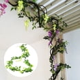 SunRoad 200CM Artificial Wisteria Flower Garland Realistic Home Wedding ...