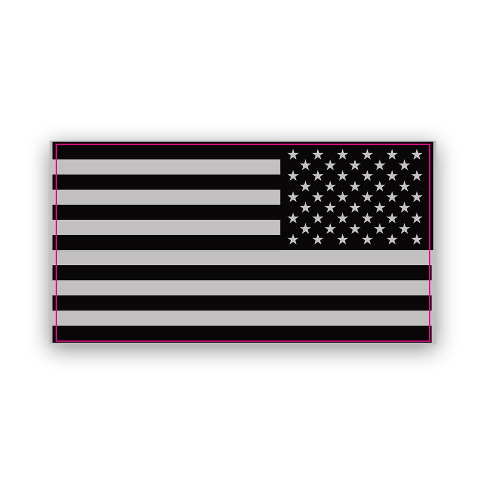 Reverse Subdued American Flag Sticker Decal - Self Adhesive Vinyl ...