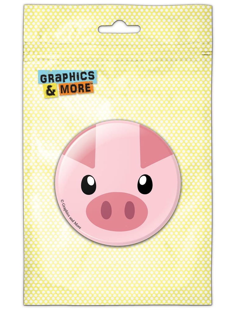 Pig Face Farm Animal Pinback Button Pin Badge - Walmart.com