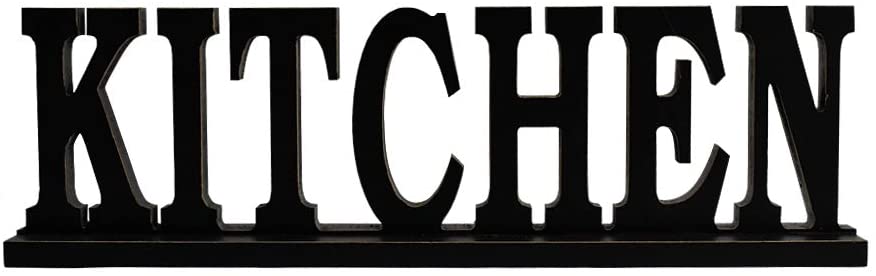 Kitchen Sign Decorative Freestanding Wood Sign for Home Decor (Kitchen ...