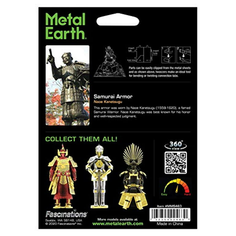 Metal Earth 3D Samurai Armor Model Metal Earth Samurai Armor 3D Model ...